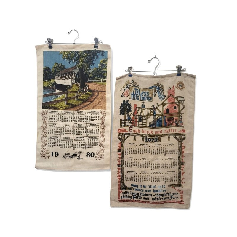 Tea Towel Calendar - Etsy