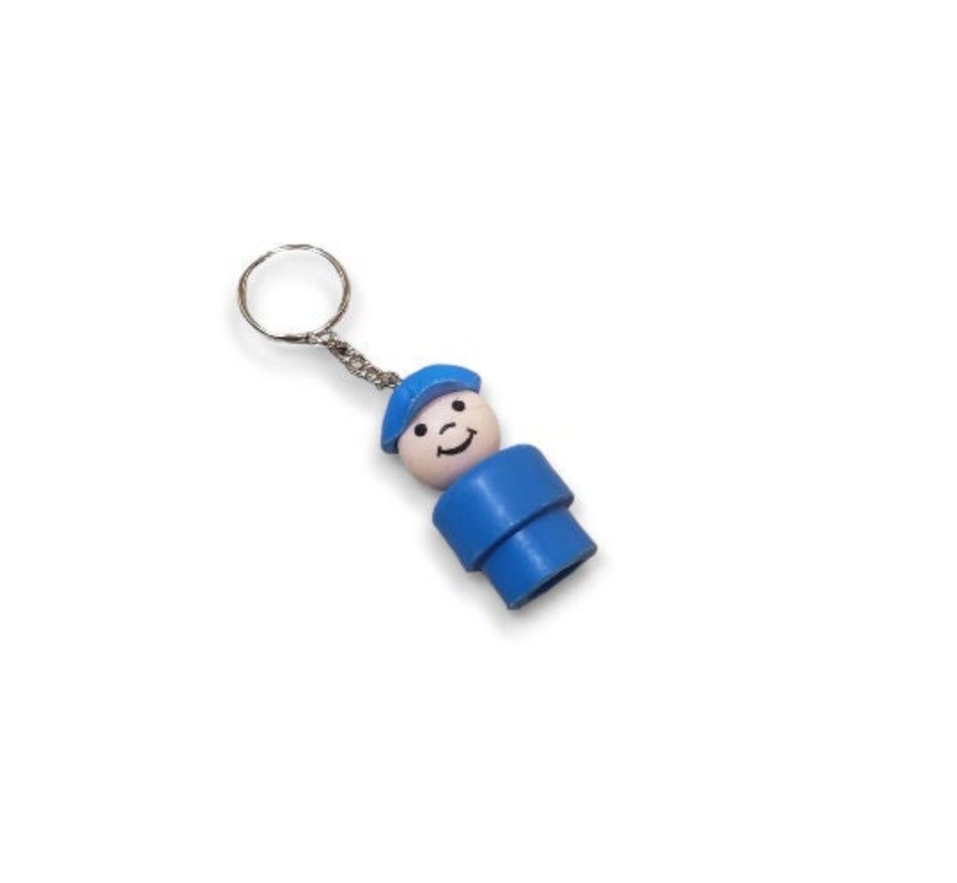 1970s Vintage Fisher Price Little People Keychain, Pilot or Mailman Key ...