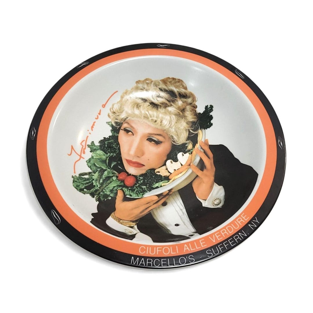 1998 Yasumasa Morimura Art Plate Ciufoli Alle Verdure, Buon Ricordo ...