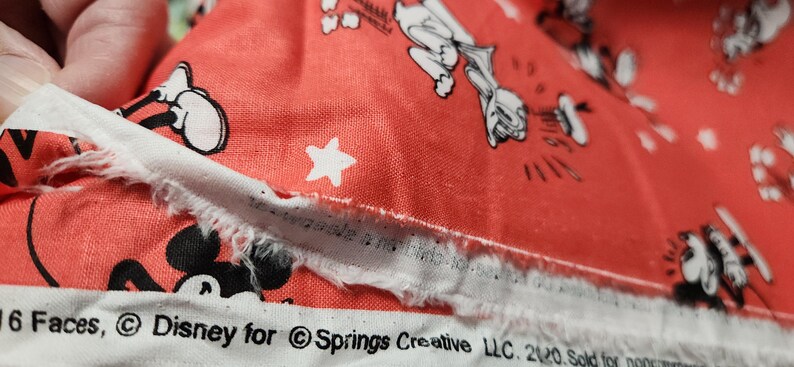 Disney Mickey Mouse Quilting Cotton Fabric (BTY) - Etsy