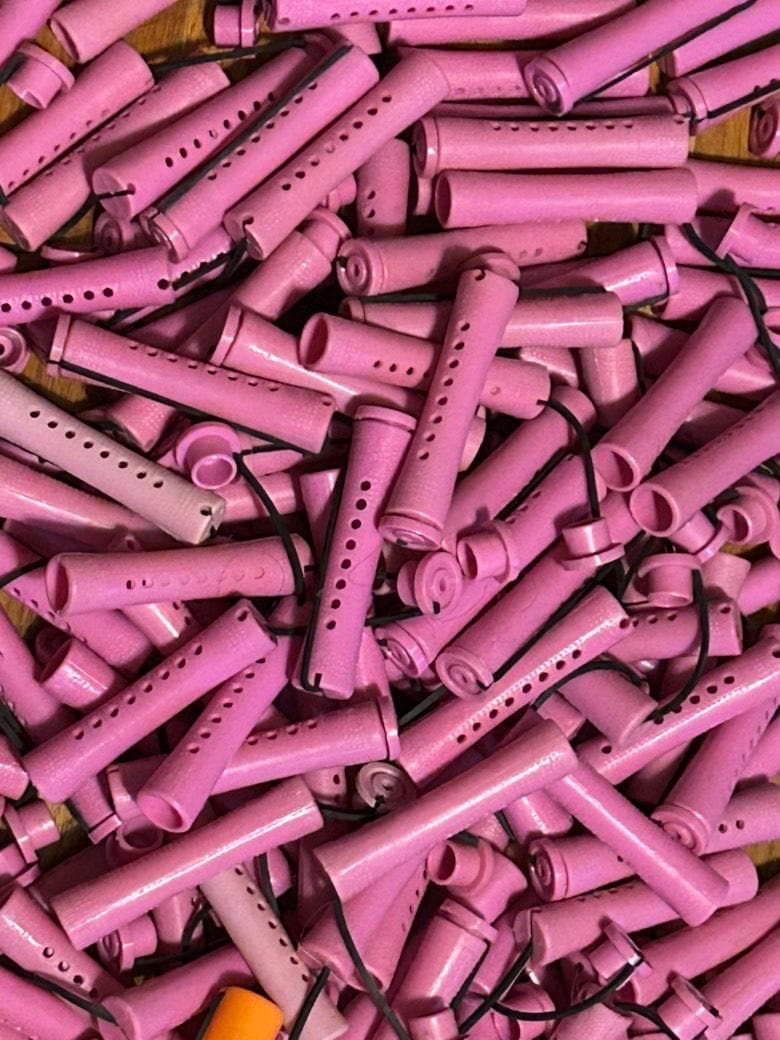 281 Vintage Diane Plastic Perm Rods Hair Rollers Assorted Sizes Colors ...