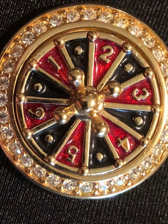 Vintage swarovski brooch spinning - Gem