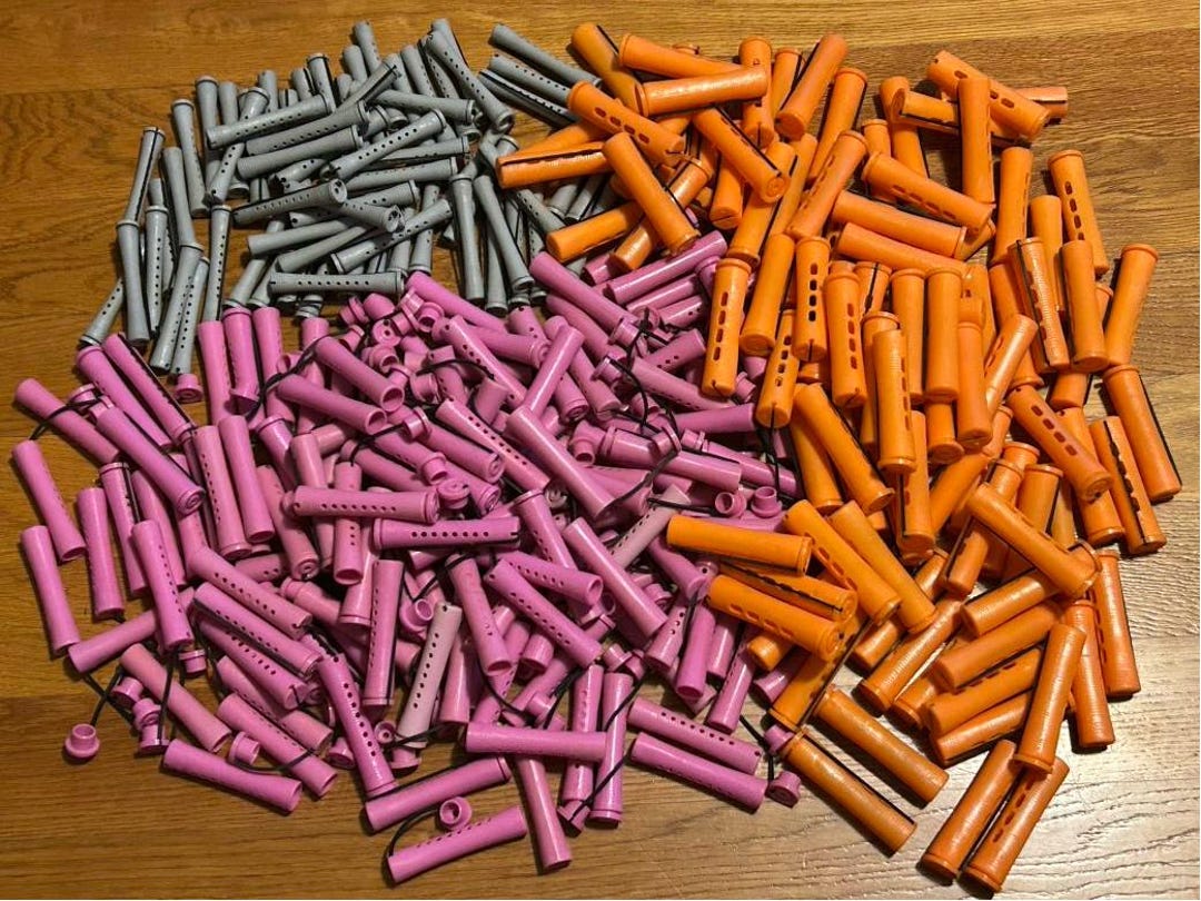 281 Vintage Diane Plastic Perm Rods Hair Rollers Assorted Sizes Colors ...