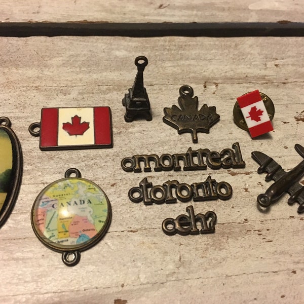 Canada Charms - Etsy