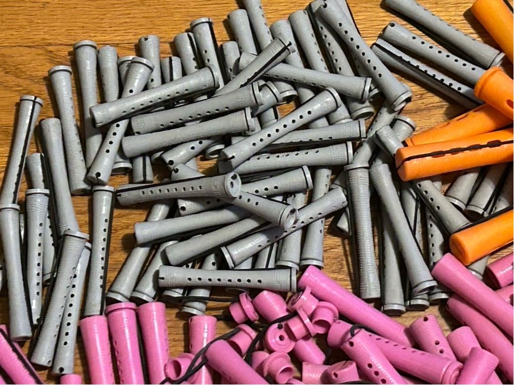 281 Vintage Diane Plastic Perm Rods Hair Rollers Assorted Sizes Colors ...
