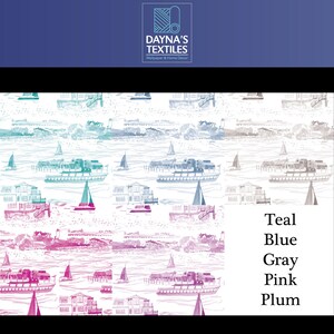 Falmouth Toile Cape Cod Wallpaper - Etsy