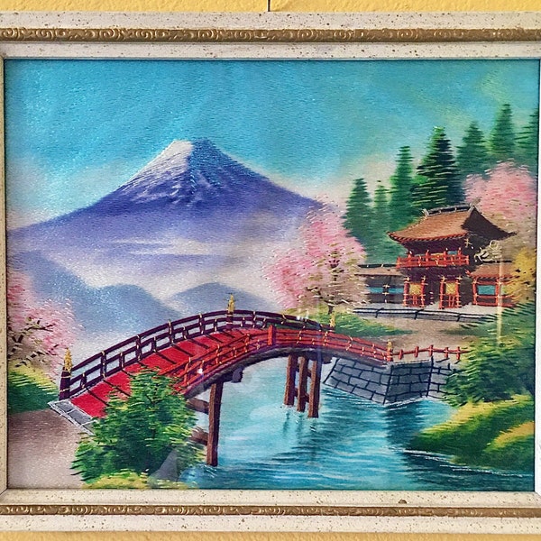 Vintage Japanese Silk Embroidery Art - Etsy
