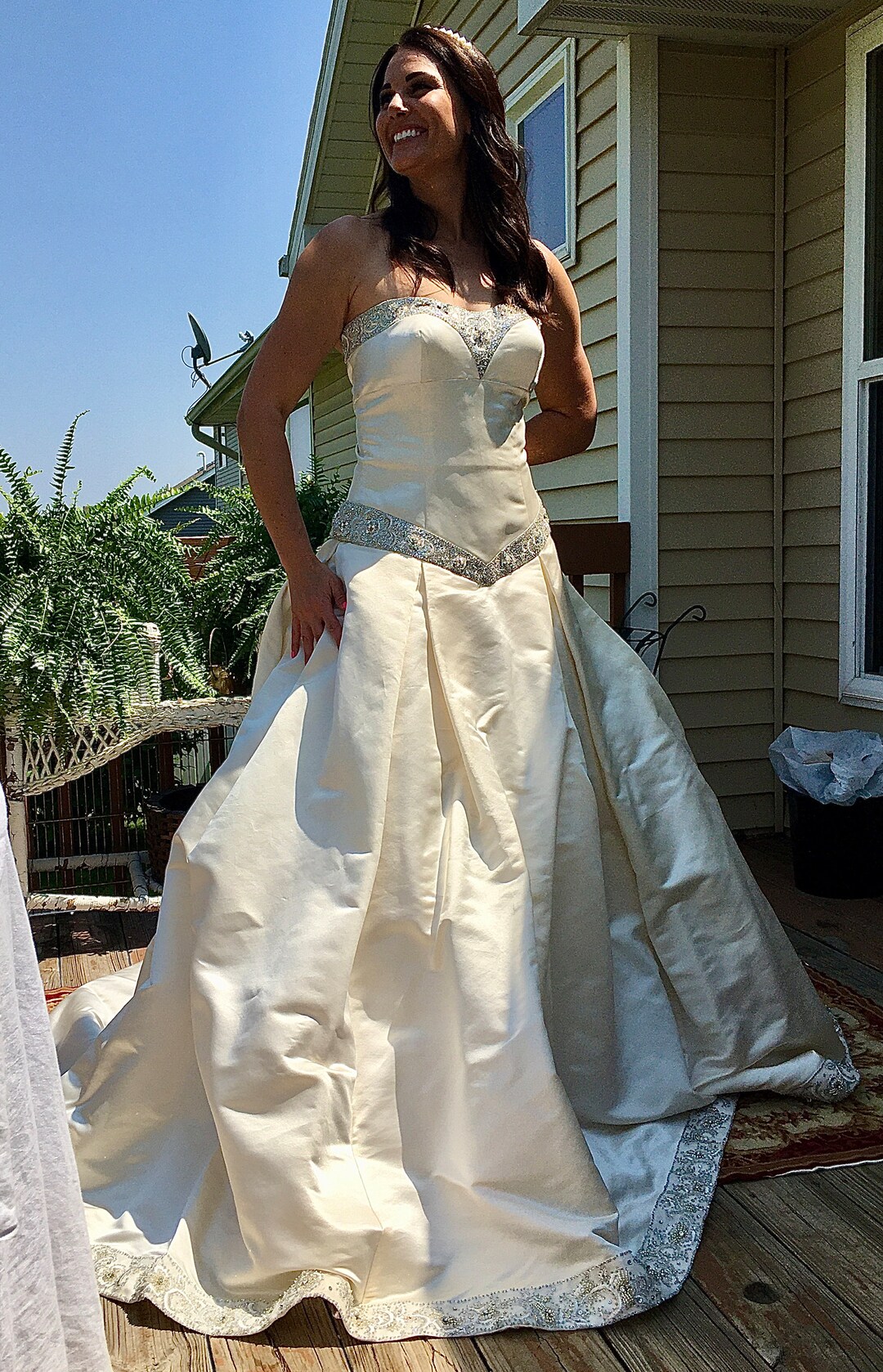 Stephen Yearick Couture Wedding Gown Size 10 with Alterations - Etsy