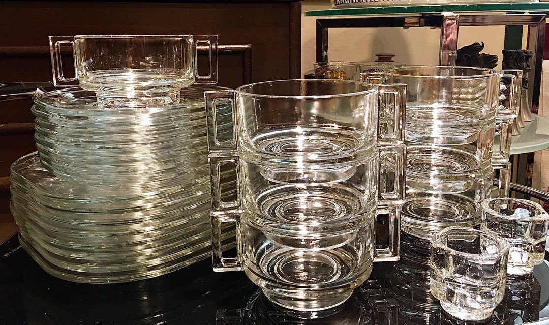 Joe Columbo “arno” Mid- Century Italian Glassware - Etsy