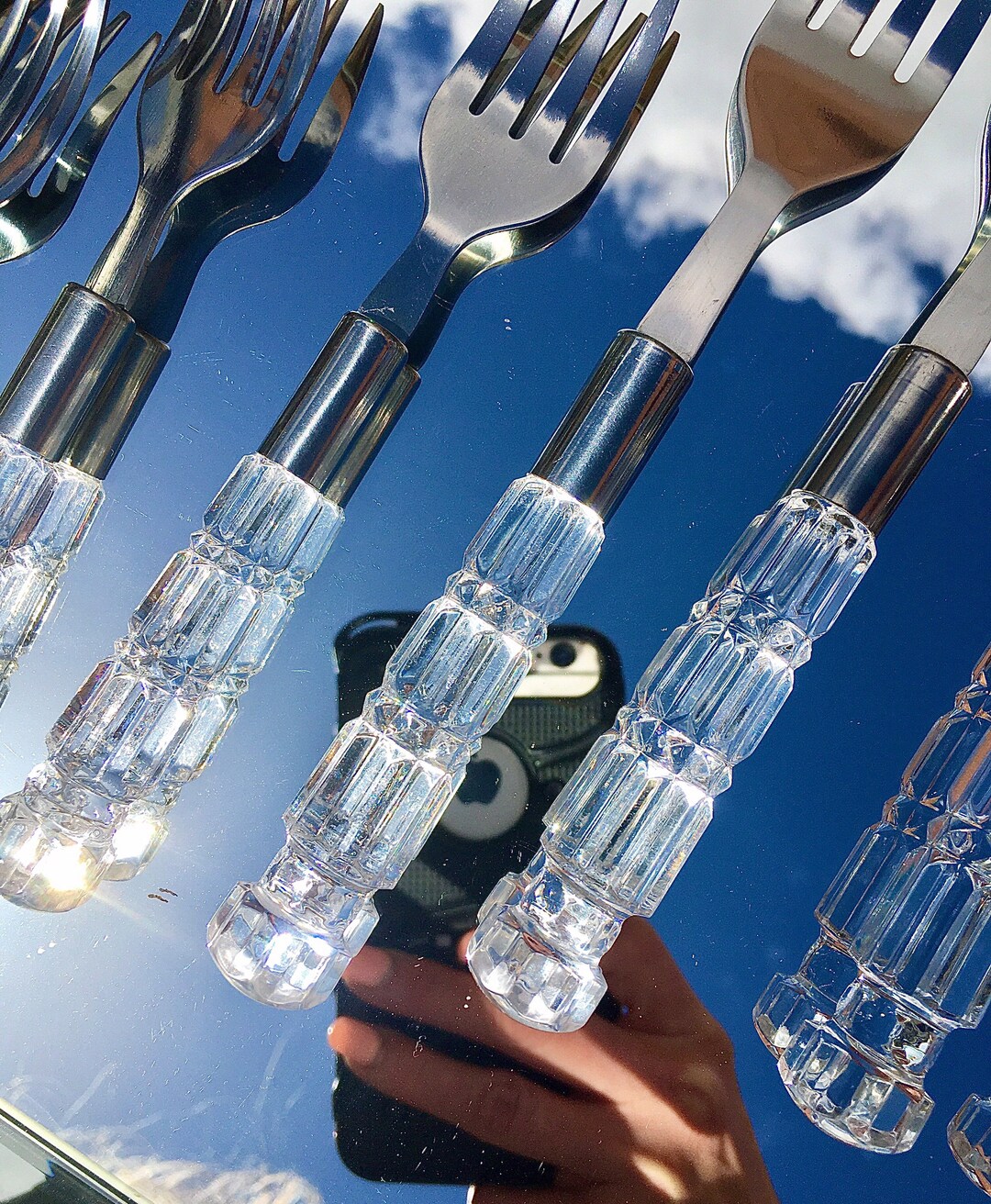 Lucite Flatware Set for 3 - Etsy