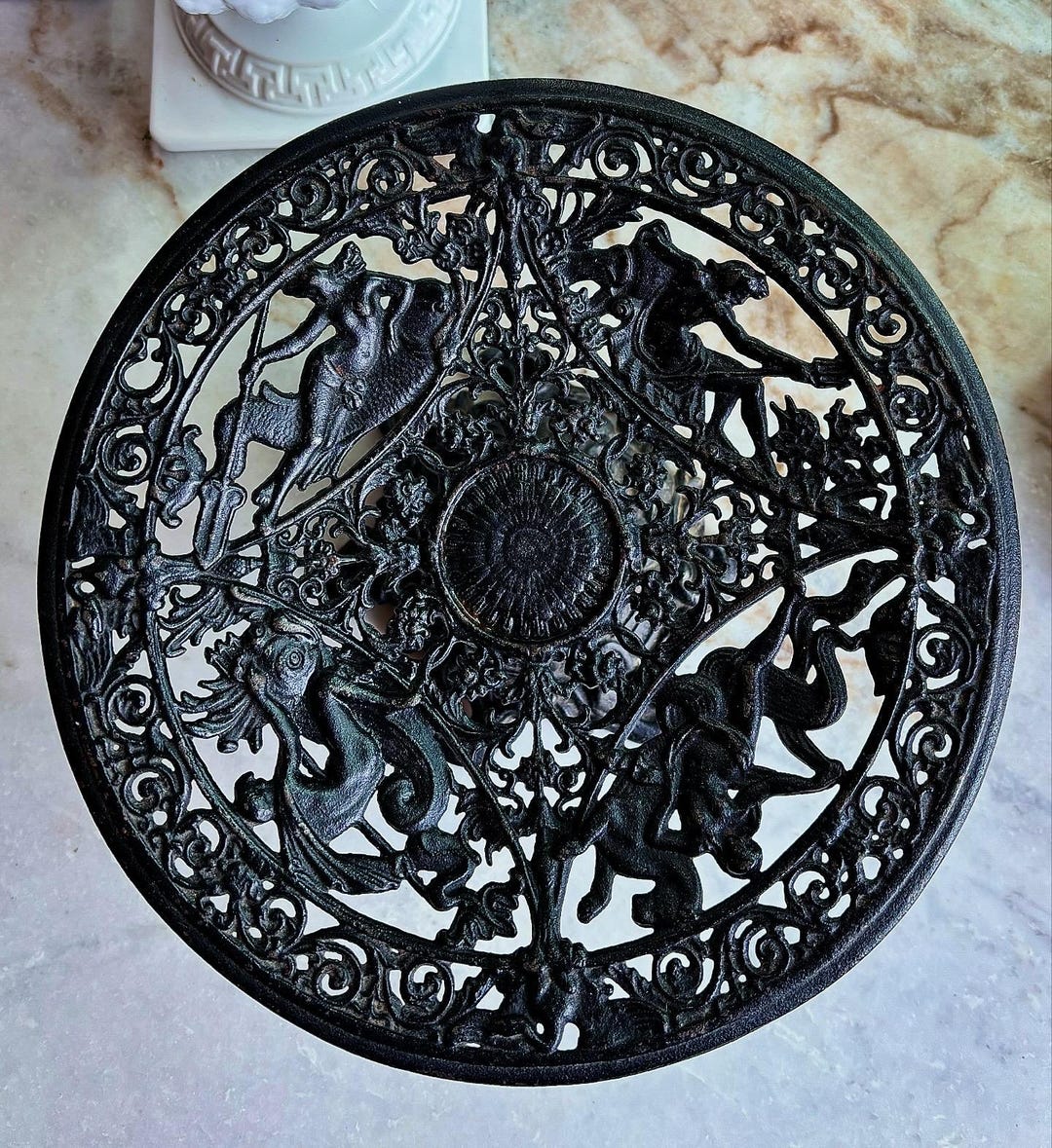 Robert Emig Neoclassical Cast Iron Tazza - Etsy