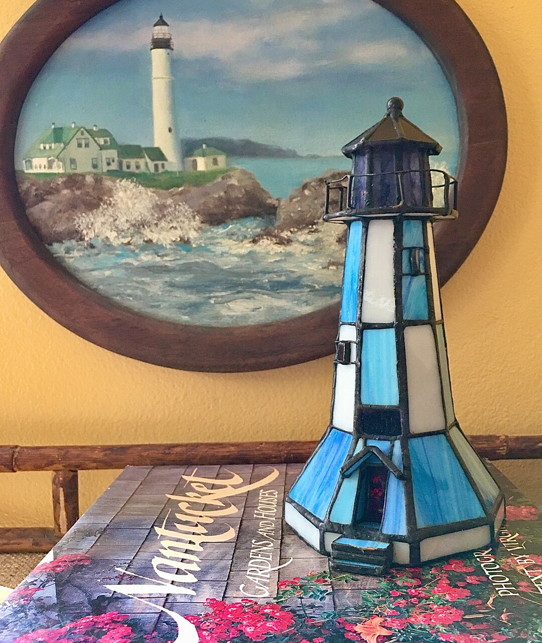 Stained Glass Lighthouse Light - Etsy