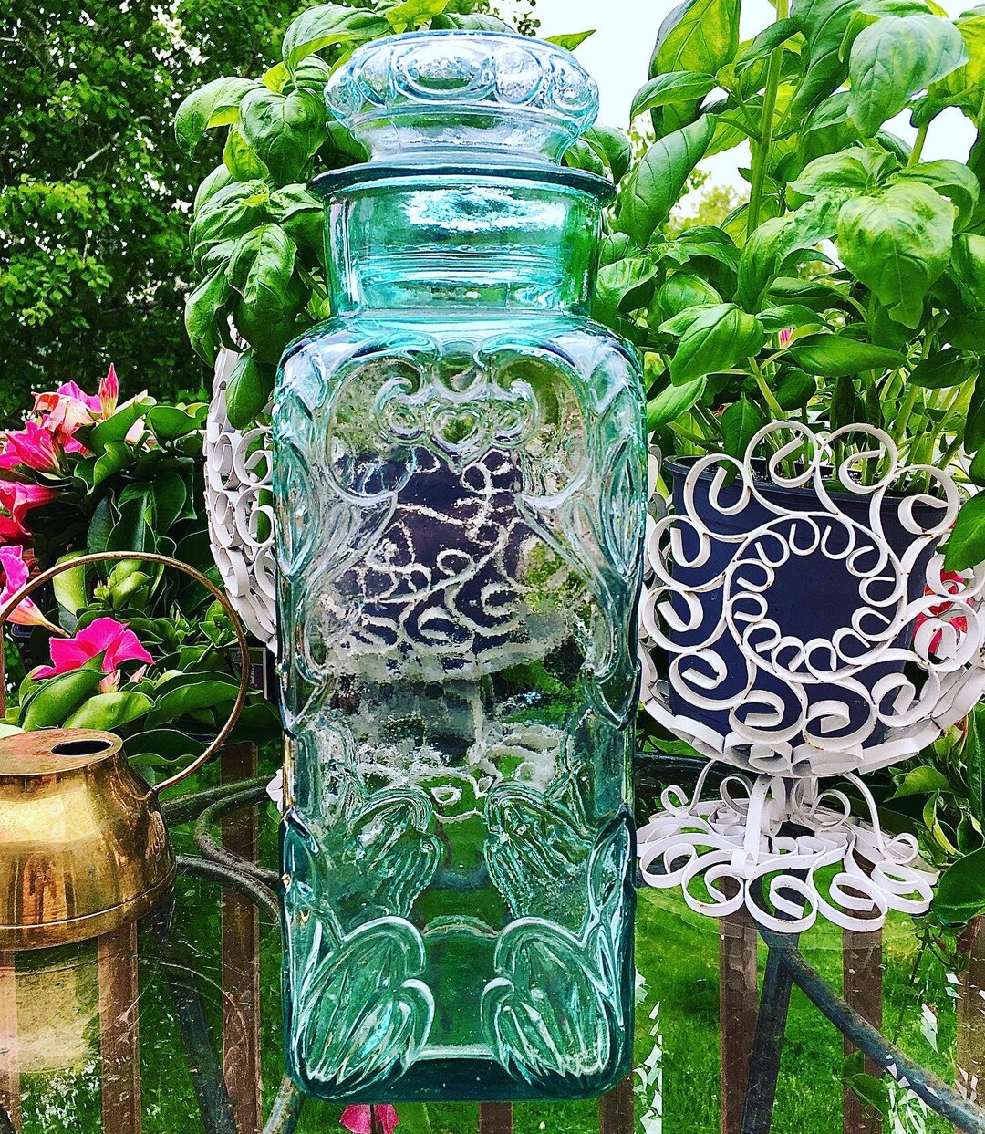 Spanish Sea Glass Container - Etsy