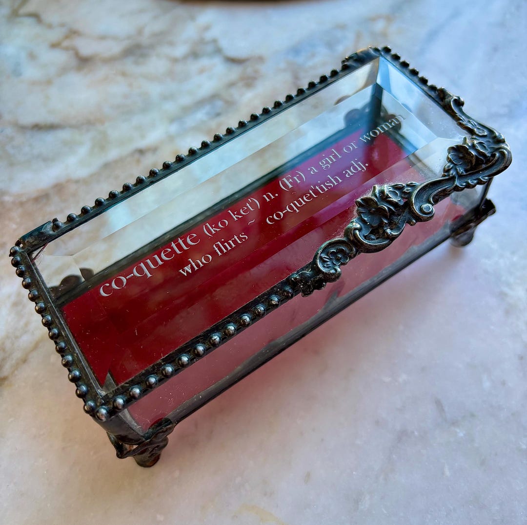Vintage Victorian coquette Casket - Etsy