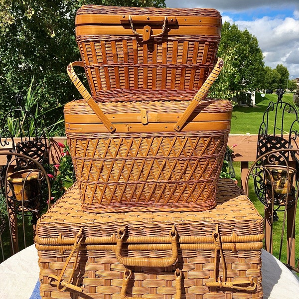 Wicker Suitcase - Etsy
