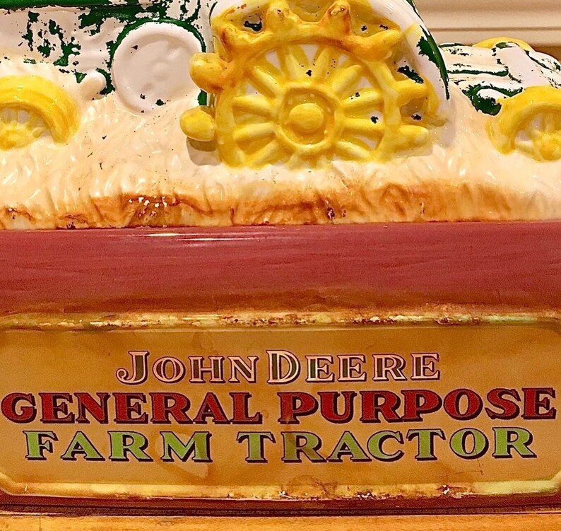 John Deere Tractor Cookie Jar - Etsy