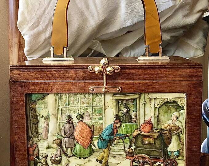 Anton Pieck Art Wood & Lucite Purse *each Sold Separately - Etsy