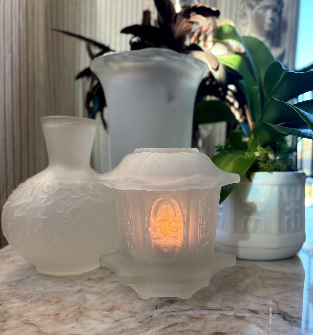 Pagoda Fairy Lamp by Indiana Glass - Etsy