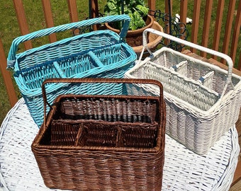 Wicker Utensil Caddy | Etsy