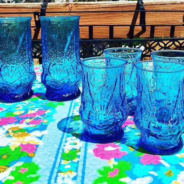 Blue Glassware - Etsy