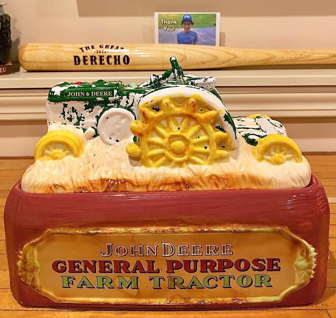 John Deere Tractor Cookie Jar - Etsy