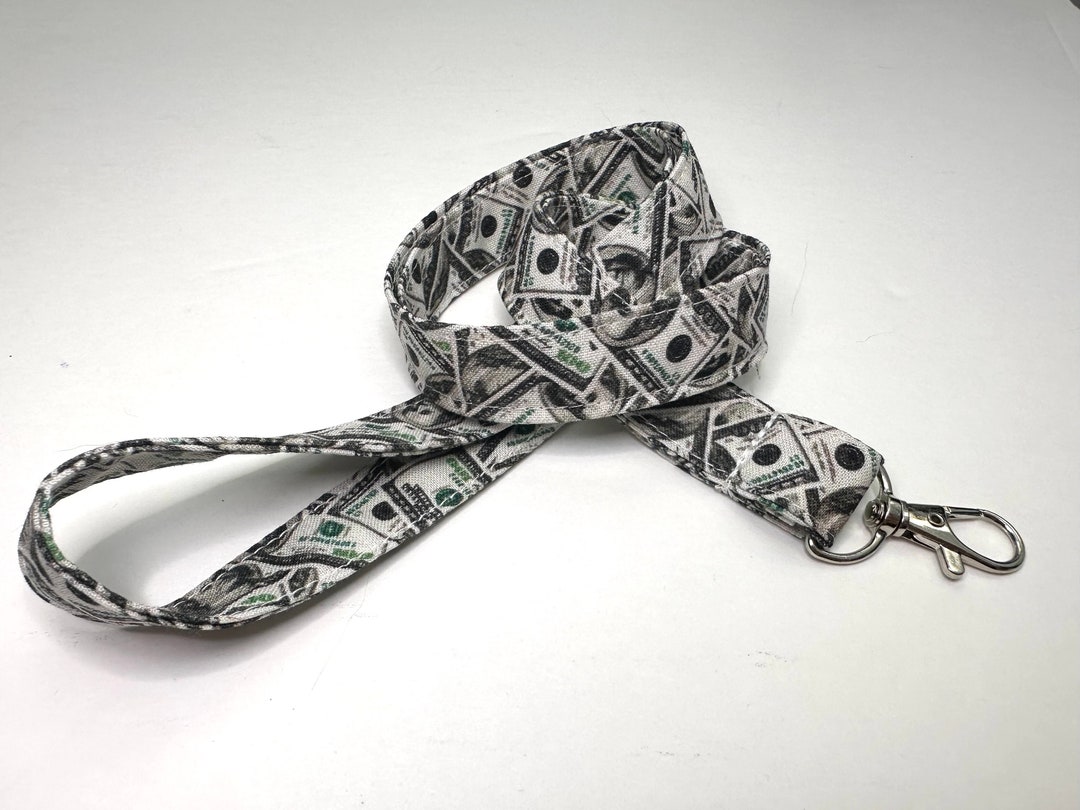 Money Lanyard - Optional Breakaway Clasp - Cotton Fabric - Key / ID ...