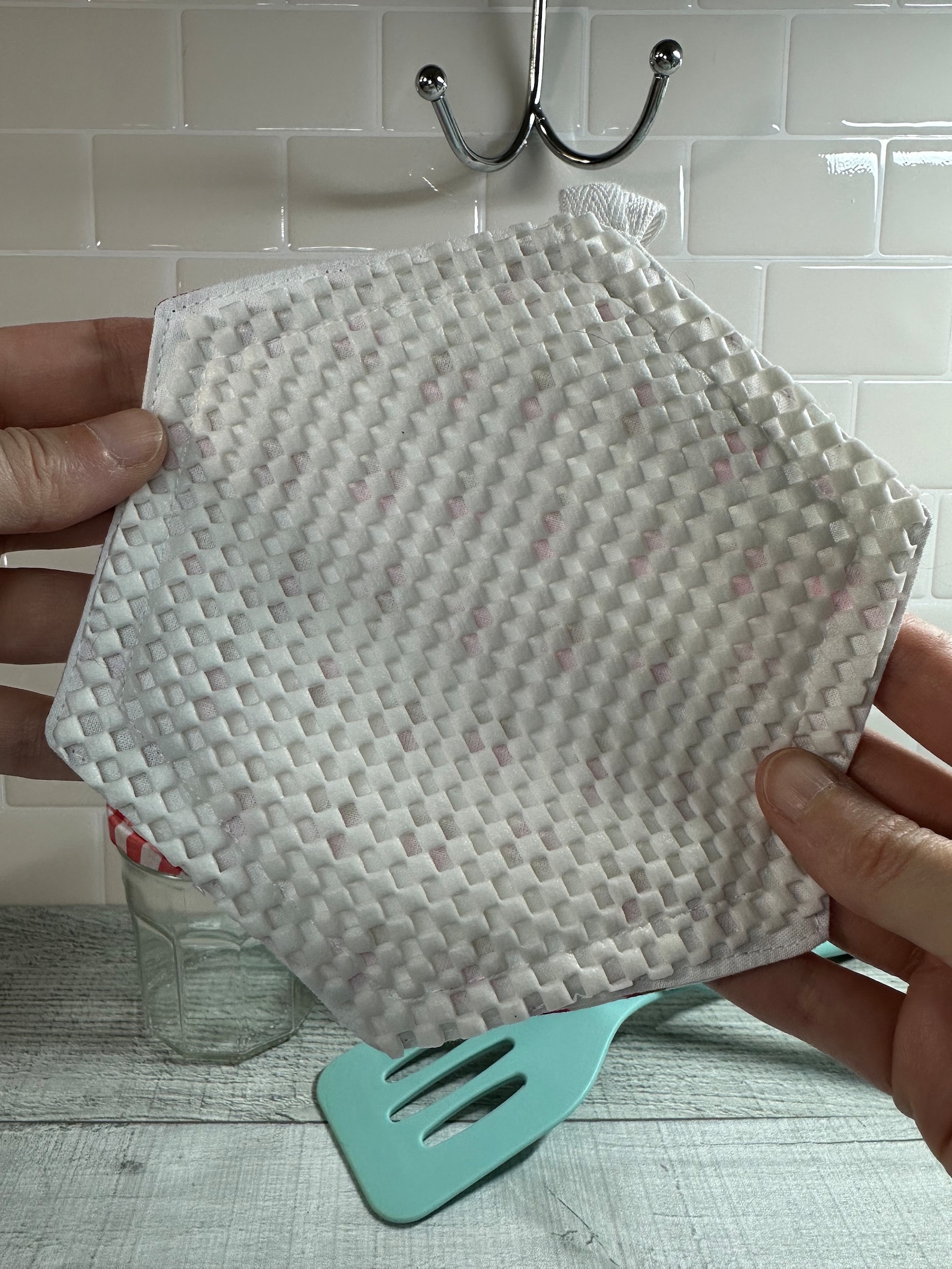 Fabric Jar Gripper Strawberries - Non-slip Lid Opener - Handmade With ...
