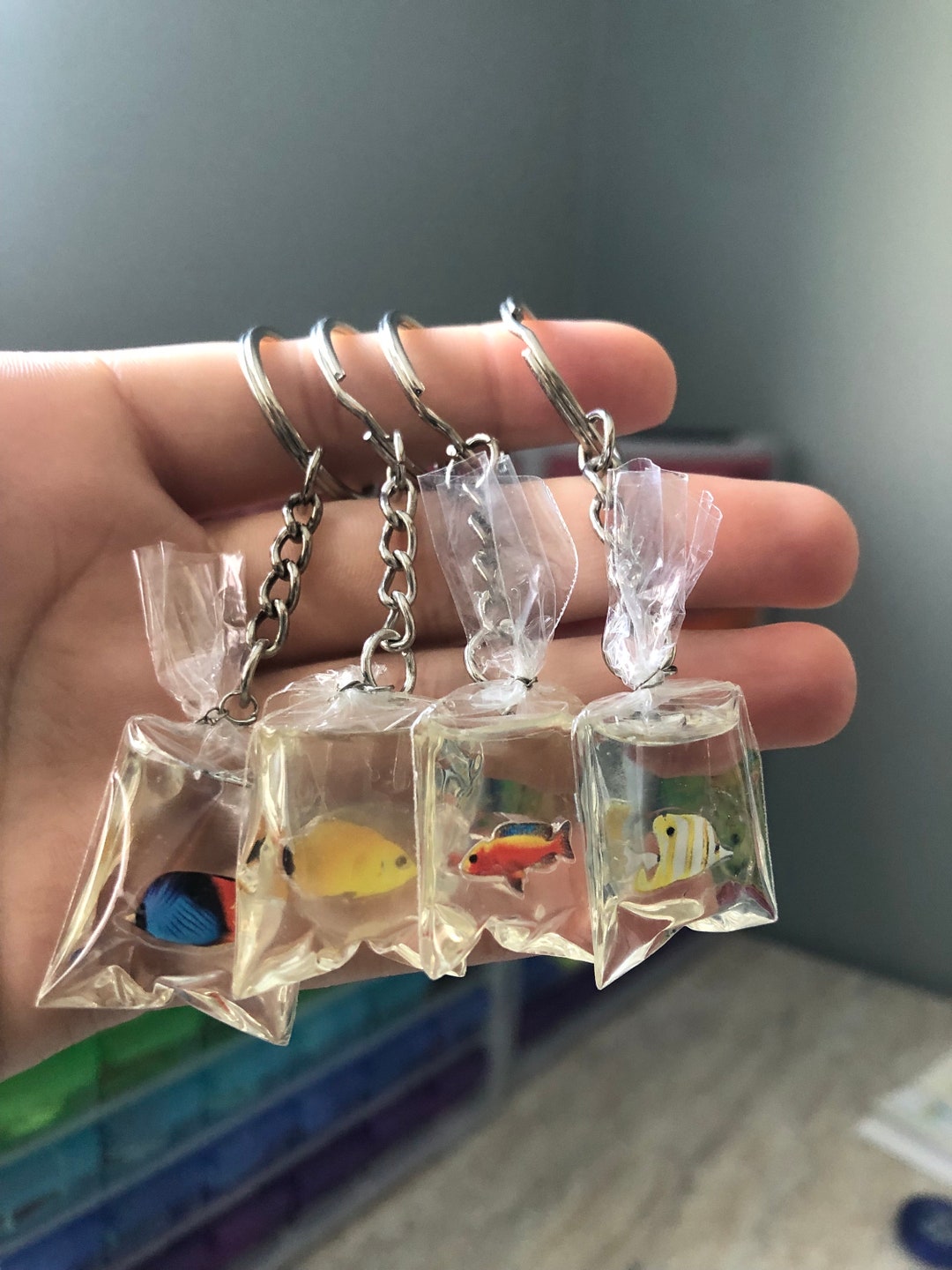 Fish in Bag Keychain DELUXE - Etsy