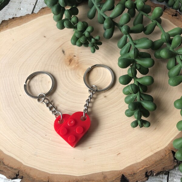Lego® Heart Keychain - Etsy