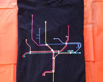 Metro Map Shirt - Etsy