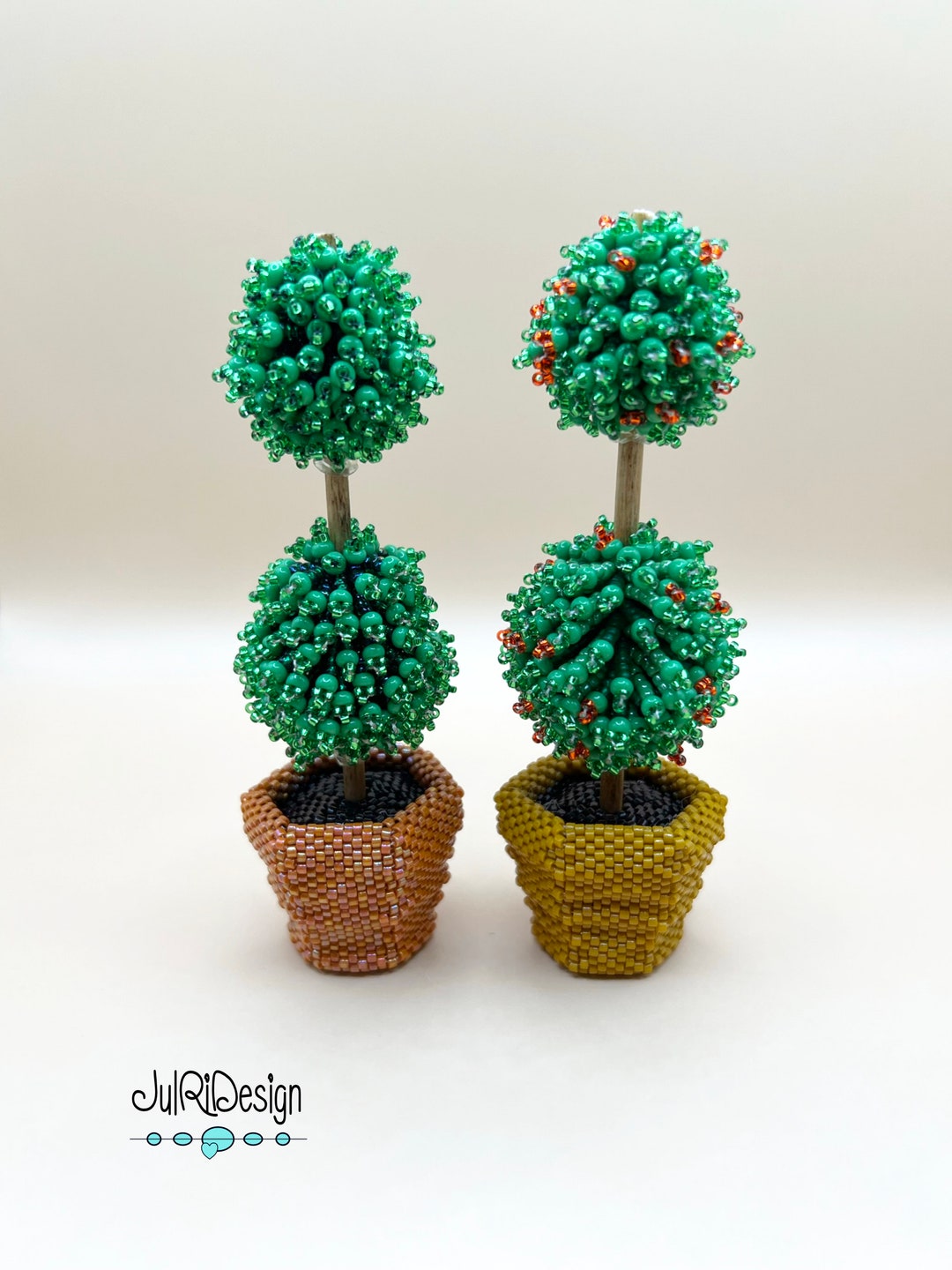 Mini Double Ball Topiary Plant Tutorial/pattern/instructions/pdf - Etsy