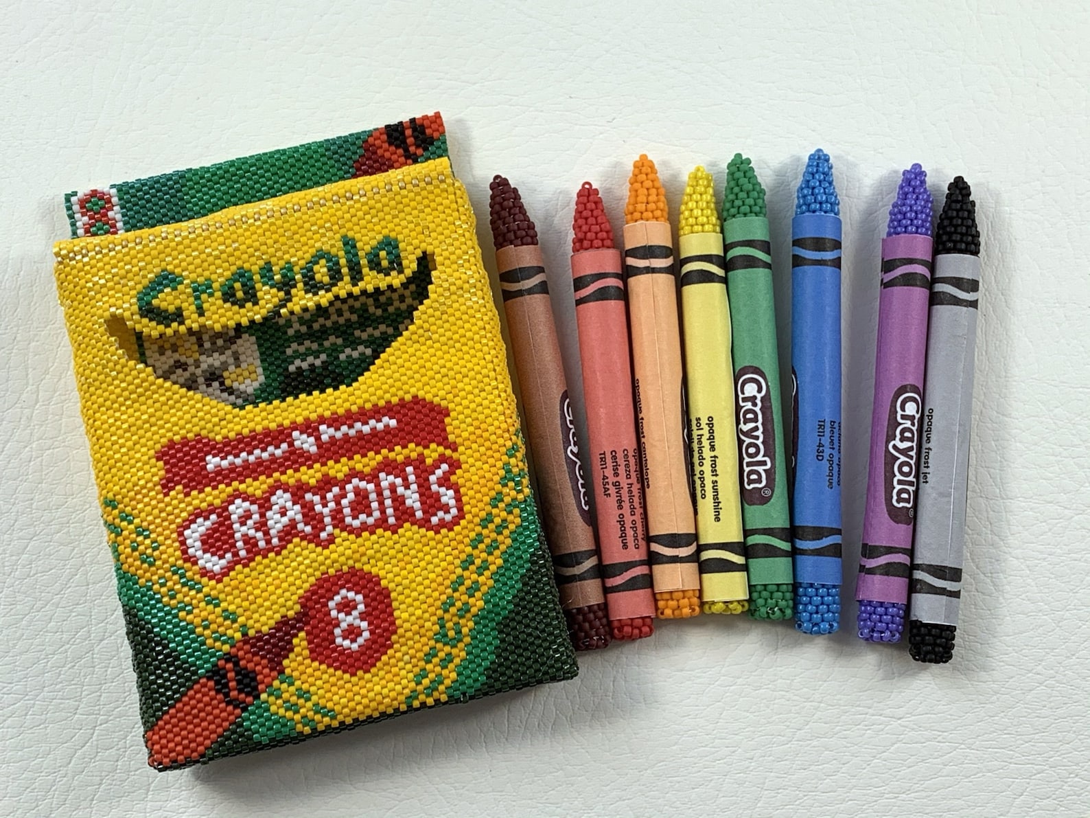 8 BEADED Crayola Crayons Tutorial/pattern/instructions - Etsy