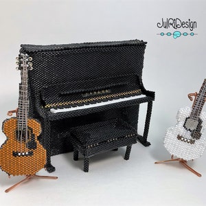 Beaded Miniature Acoustic Guitar Tutorial/pattern/instructions/pdf ...