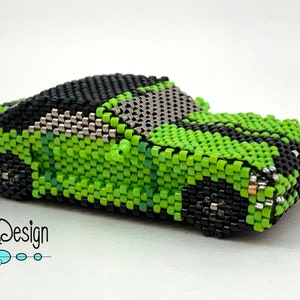 Beaded Miniature Convertible Sports Car Tutorial/pattern/instructions ...