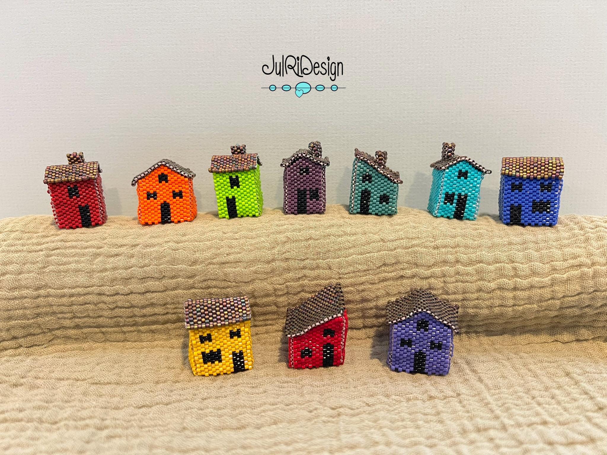 Mini "ceramic Style" Beaded Houses - Tutorial/pattern/instructions/pdf ...