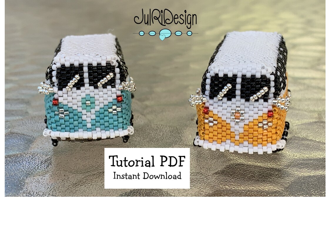 Beaded Miniature Retro BUS Tutorial/pattern/instructions - Etsy