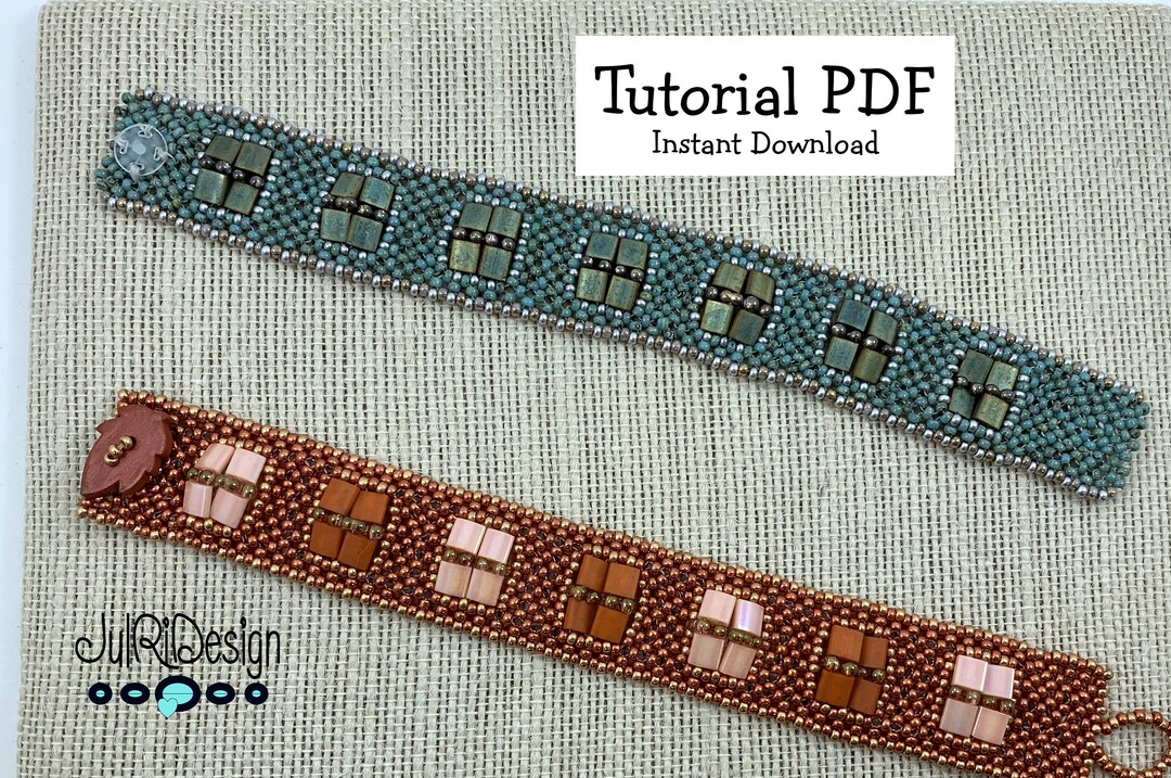 Modified Right-angle Weave With Tilas & Peanut Beads Bracelet Tutorial/pattern/instructions - Etsy