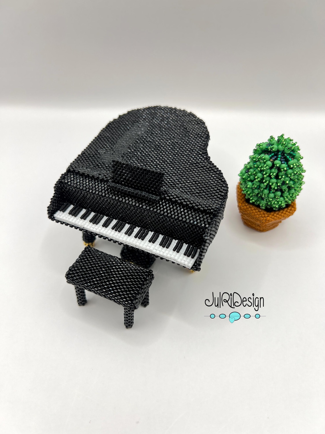 Beaded Miniature Baby Grand Piano Tutorial/pattern/instructions/pdf ...