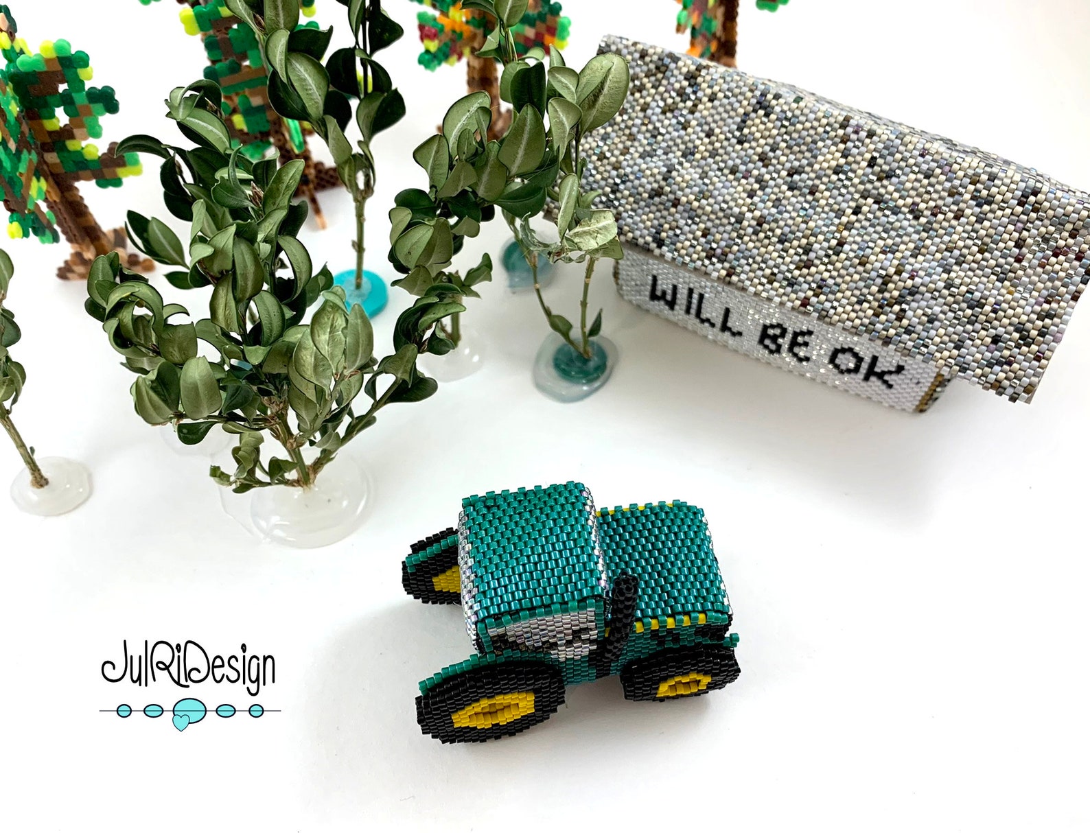 Beaded Miniature Tractor Tutorial/pattern/instructions/pdf - Etsy