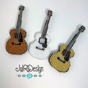 Beaded Miniature Acoustic Guitar Tutorial/pattern/instructions/pdf ...
