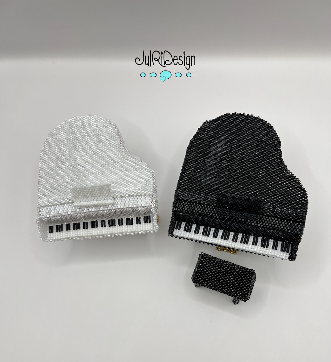 Beaded Miniature Baby Grand Piano Tutorial/pattern/instructions/pdf ...