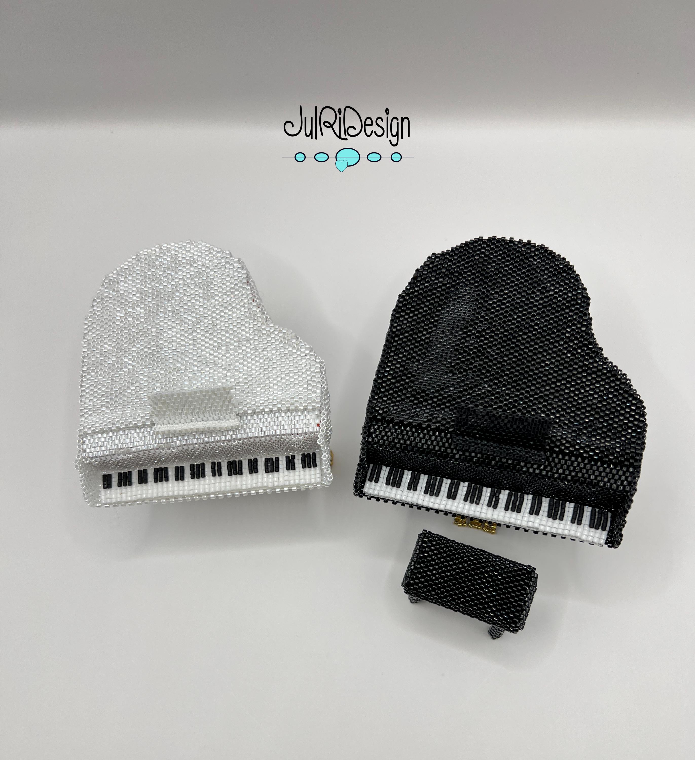 Beaded Miniature Baby Grand Piano Tutorial/pattern/instructions/pdf ...