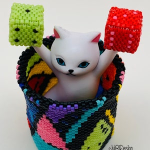 Beaded Dice and Shaker Tutorial/pattern/instructions/pdf - Etsy