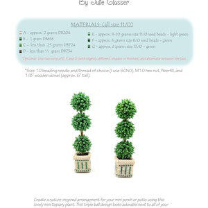Mini Triple Ball Topiary Plant Tutorial/pattern/instructions/pdf - Etsy
