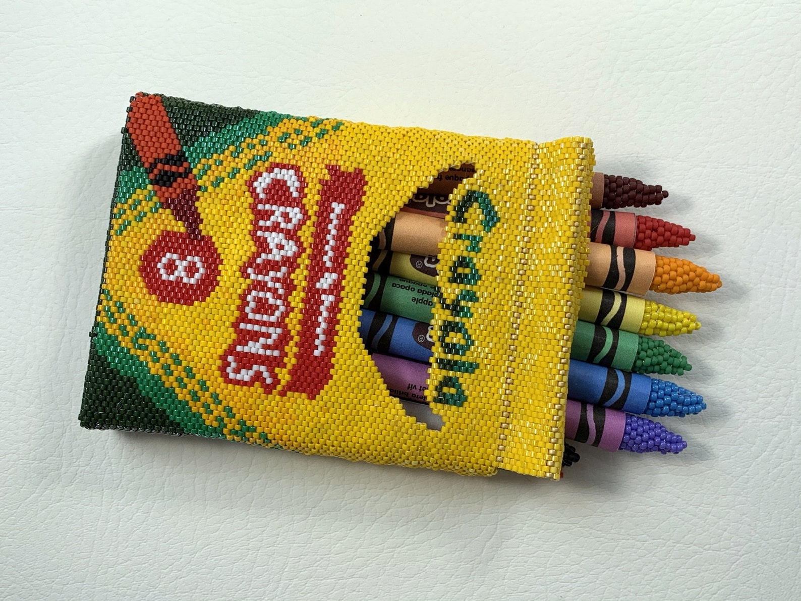 8 BEADED Crayola Crayons Tutorial/pattern/instructions - Etsy