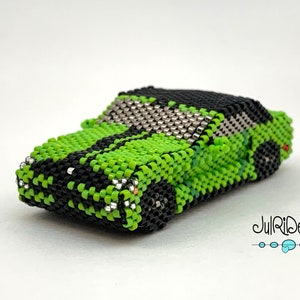 Beaded Miniature Convertible Sports Car Tutorial/pattern/instructions ...