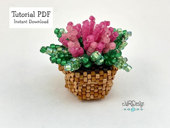 Mini Flower Pot Tutorial/pattern/instructions/pdf - Etsy