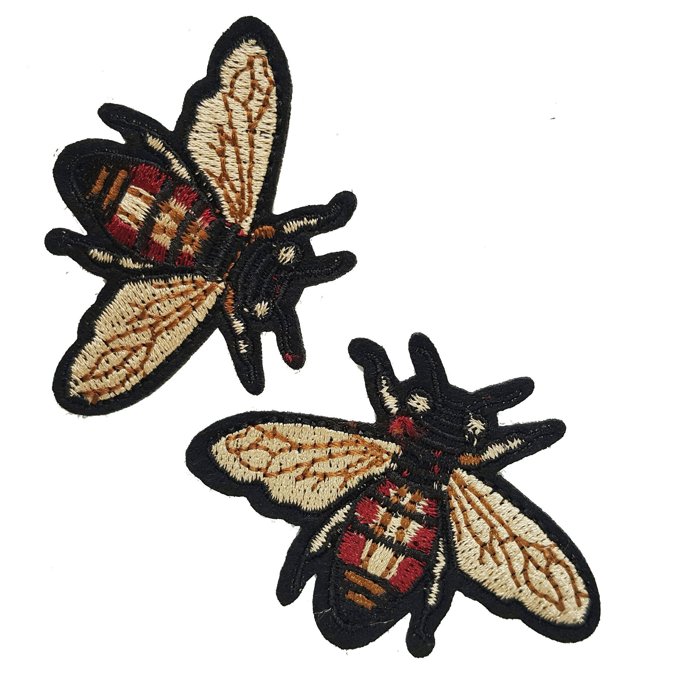 Embroidered Iron On Fly Bee Patches Appliques Insects Gucci | Etsy