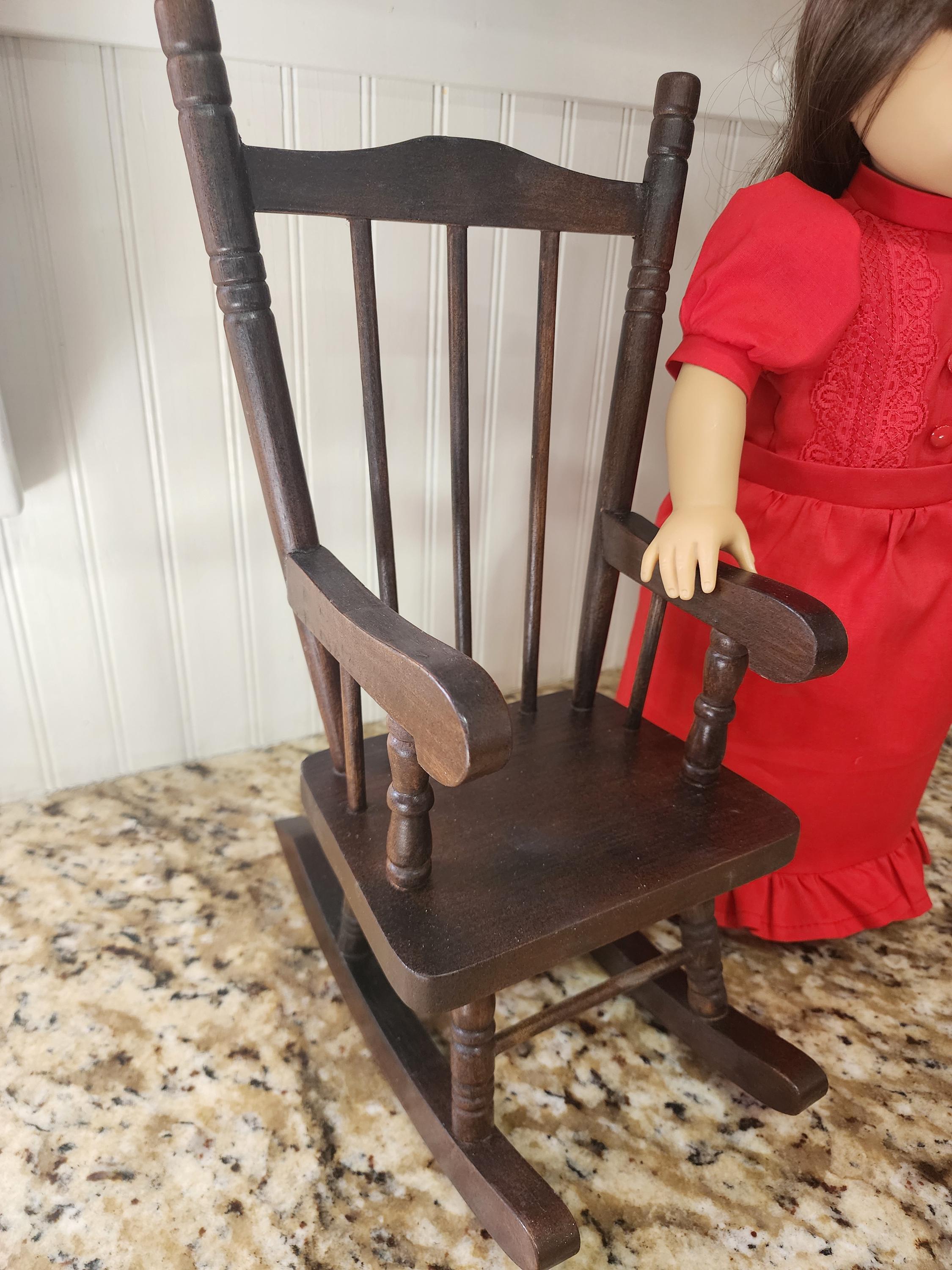 Doll Rocking Chair Fits an 18 Inch Doll, Teddy Bear Chair, Doll Display ...