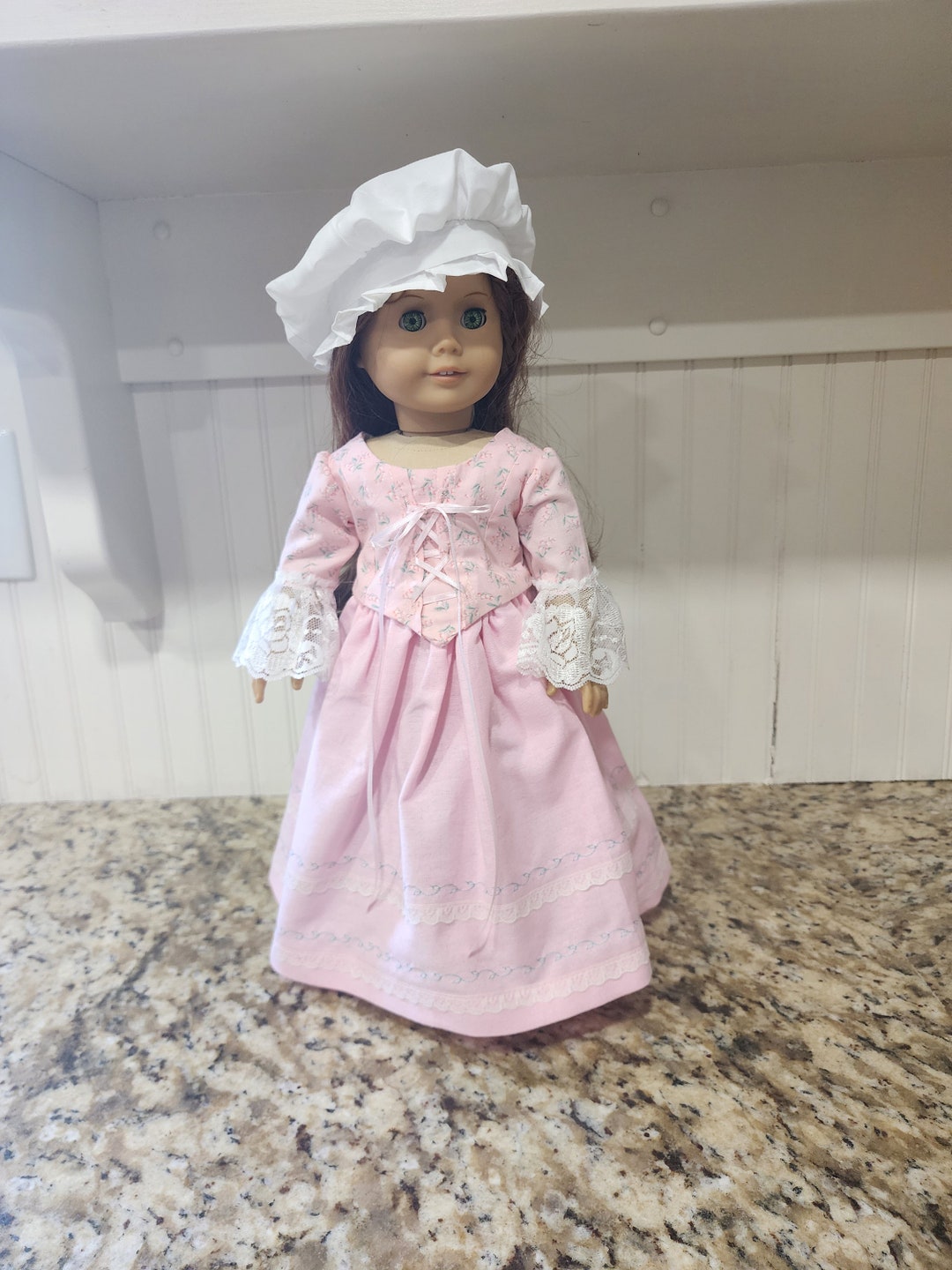 American Made 18 Inch Girl Doll Clothing - Felicity 1770's Era Lace ...